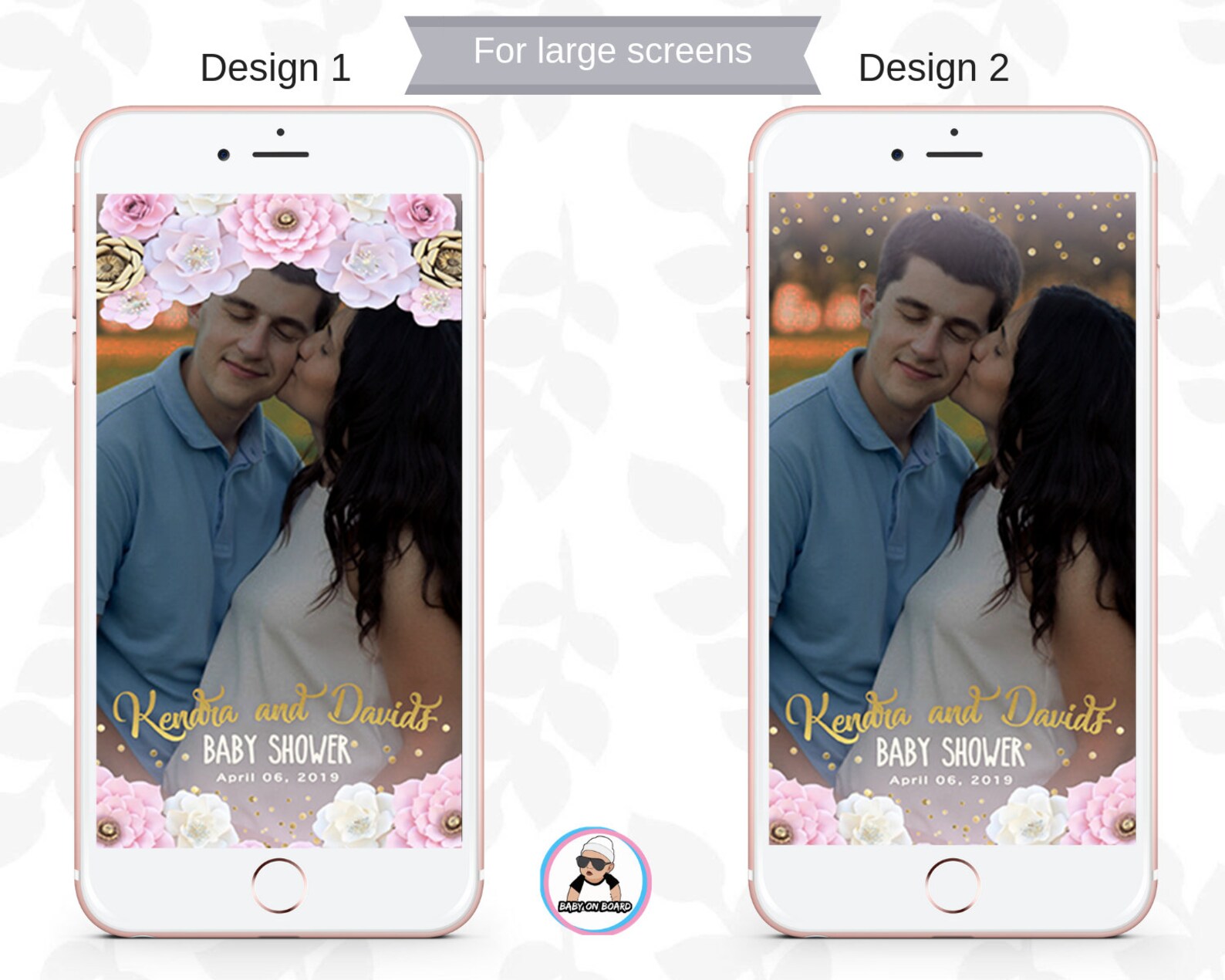 Baby Shower Snapchat Filter Girl Baby Shower Filter | Etsy