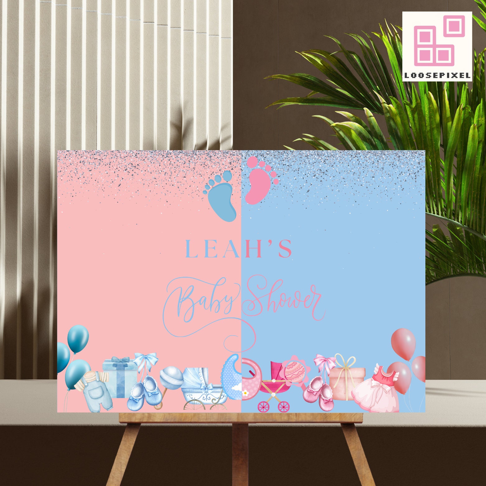 Baby Shower Sign | Digital File | Customise | Welcome Board | Boy or ...
