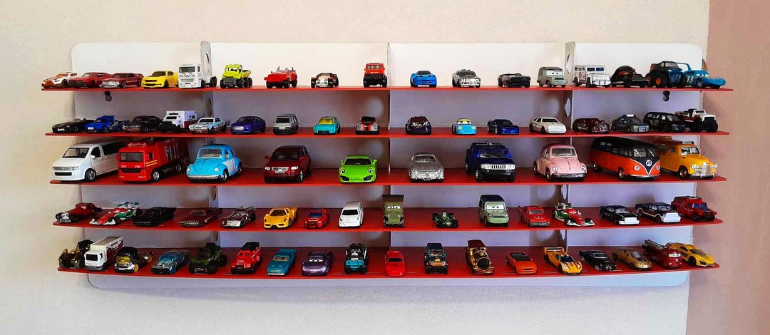Shelf Storage 80-100 Car Wall Toy Car Display Matchbox Car Storage ...