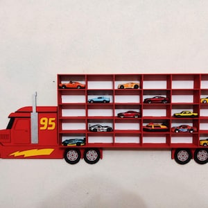 Mack Truck Cars Toy Shelf Storage for Cars Toddler Boy Gift Display ...