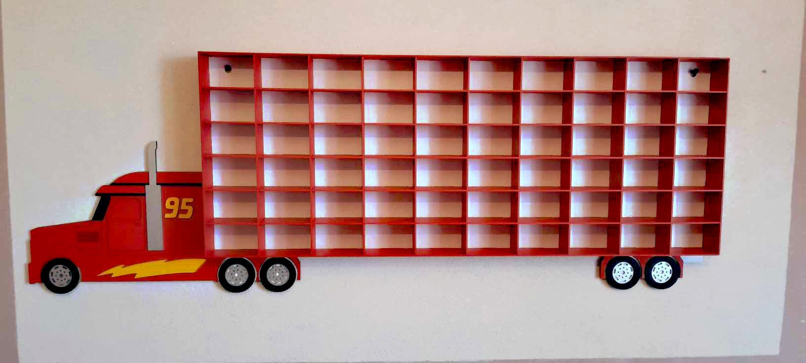Mack Truck Cars Toy Shelf Storage for Hot Wheels Cars Display Showcase ...