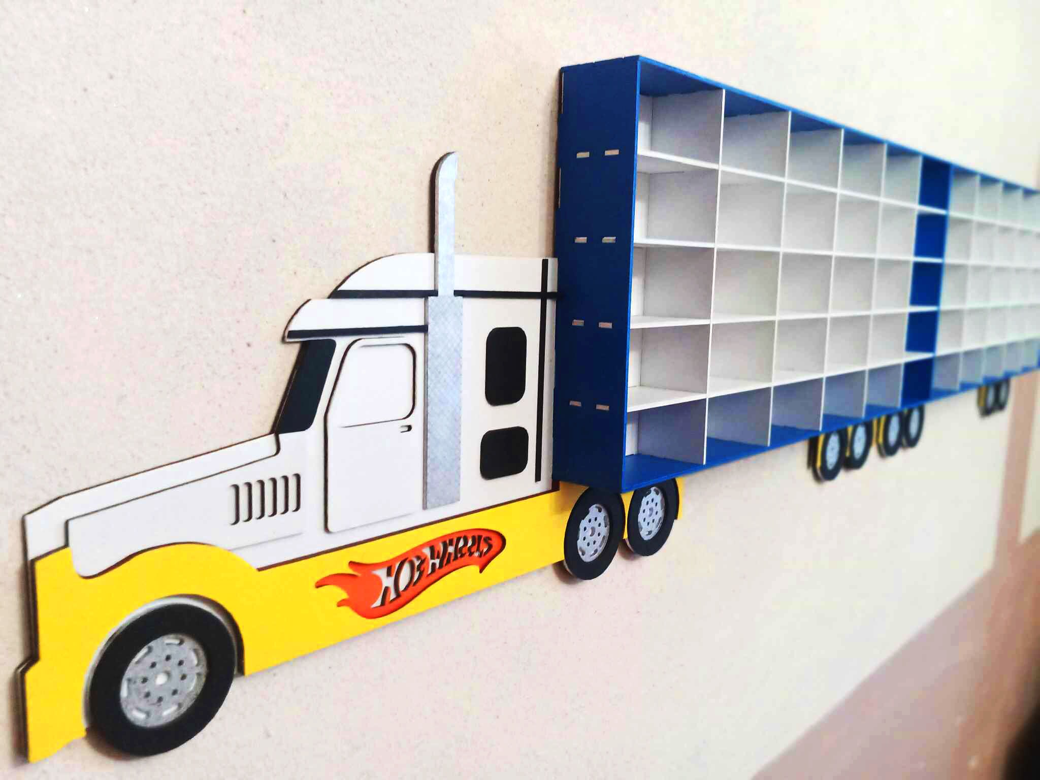 Hot Wheels Storage Toy Car Shelf Truck Shelf Display Playroom Toy ...