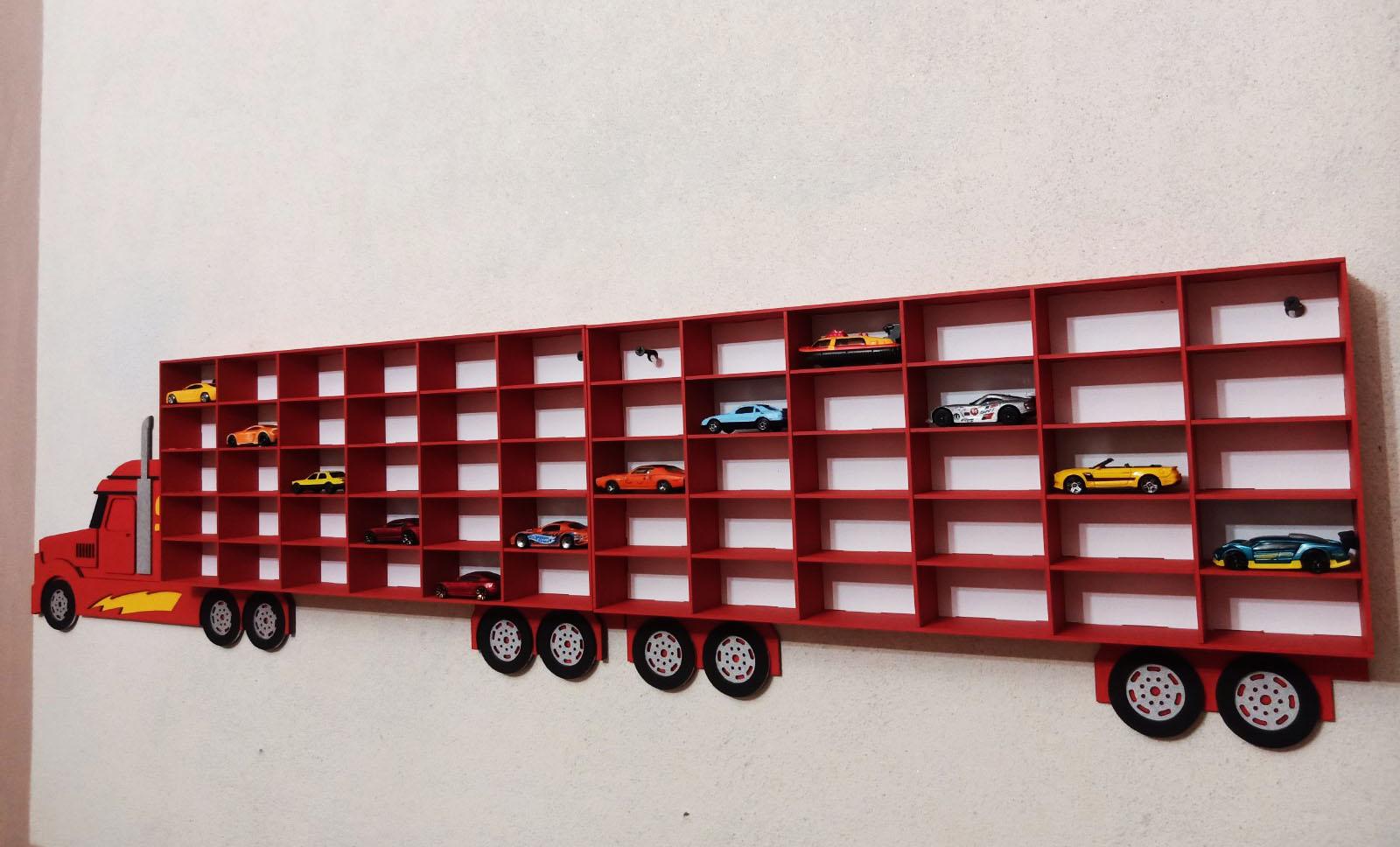 Mack Truck Cars Toy Shelf Storage for Cars Toddler Boy Gift Display ...