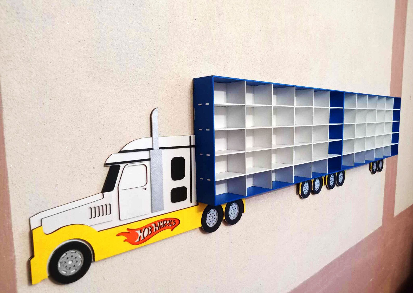 Hot Wheels Storage Toy Car Shelf Truck Shelf Display Playroom Toy ...