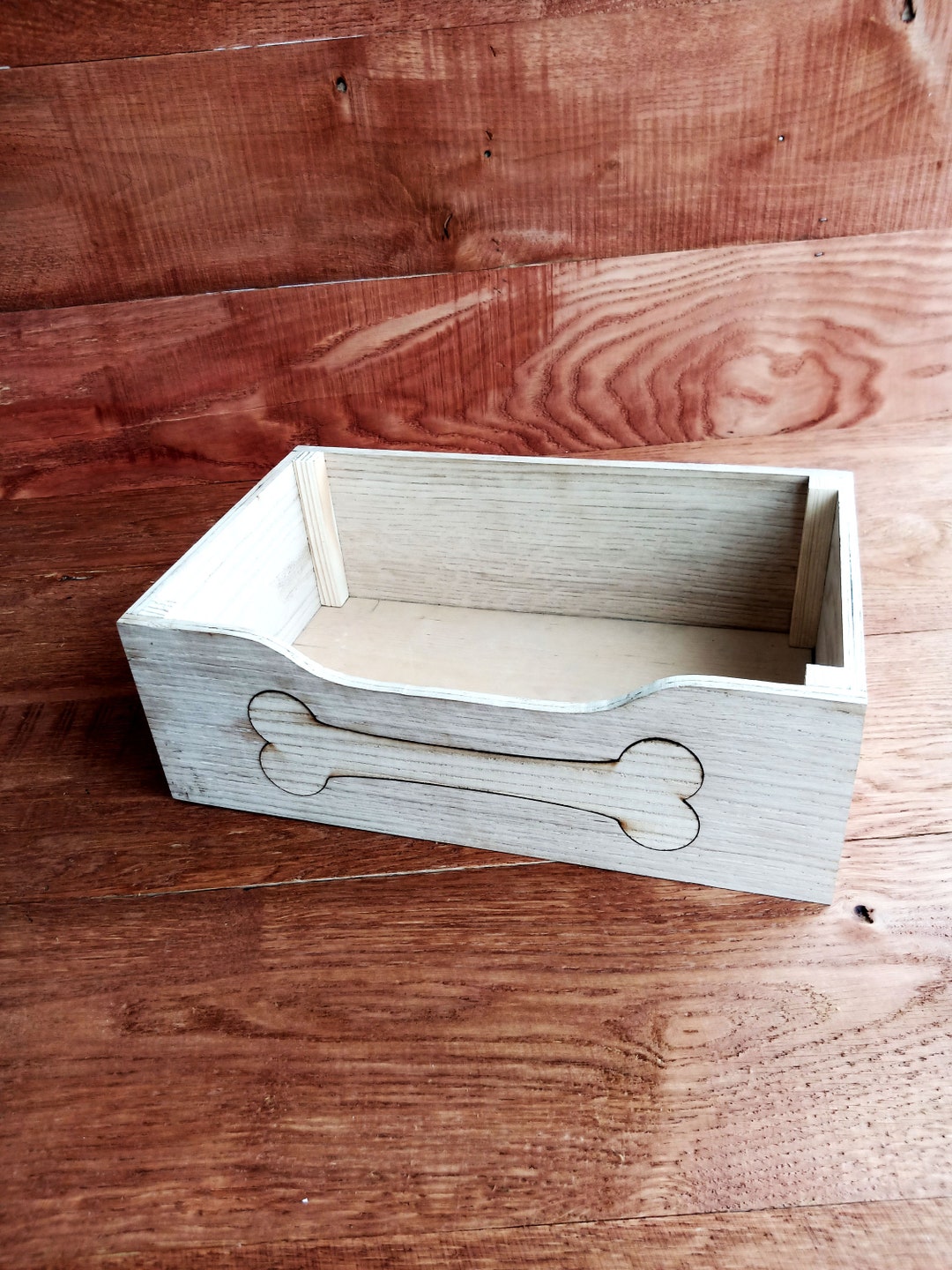 Dog Toy Box Christmas Presents Personalized Wood Dog Box Pet Toy ...