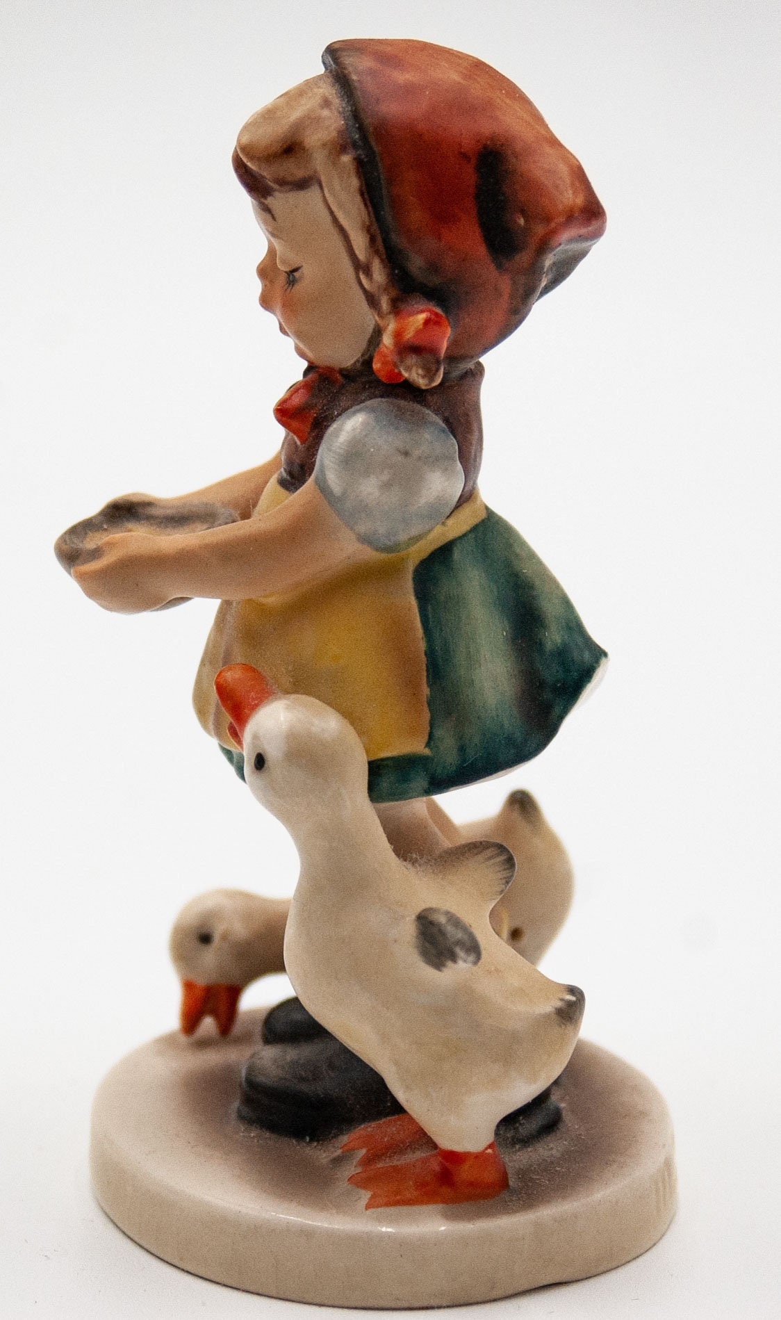 Hummel Figurine "be Patient" \ Little Girl Feeding Geese - Etsy