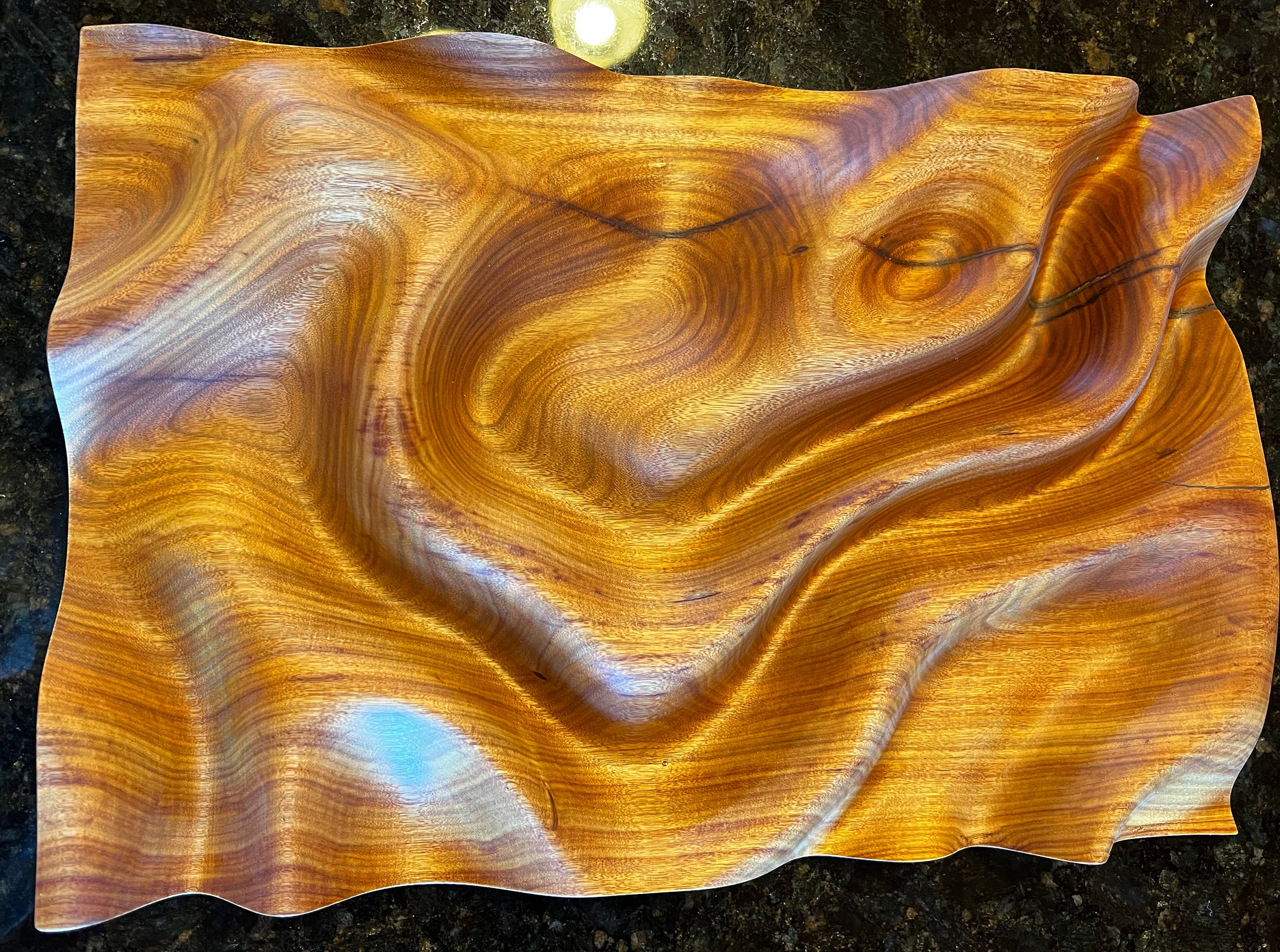 Fractal Wave 2B Wall Art Wood Carving - Etsy