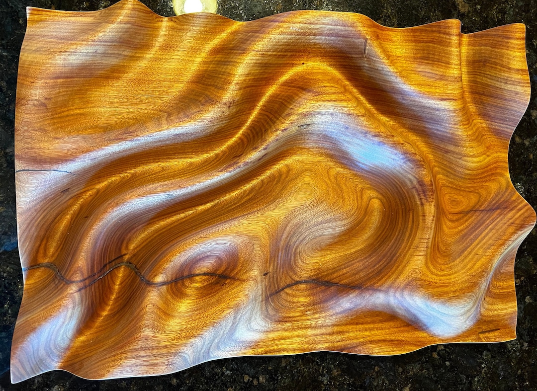 Fractal Wave 2B Wall Art Wood Carving - Etsy