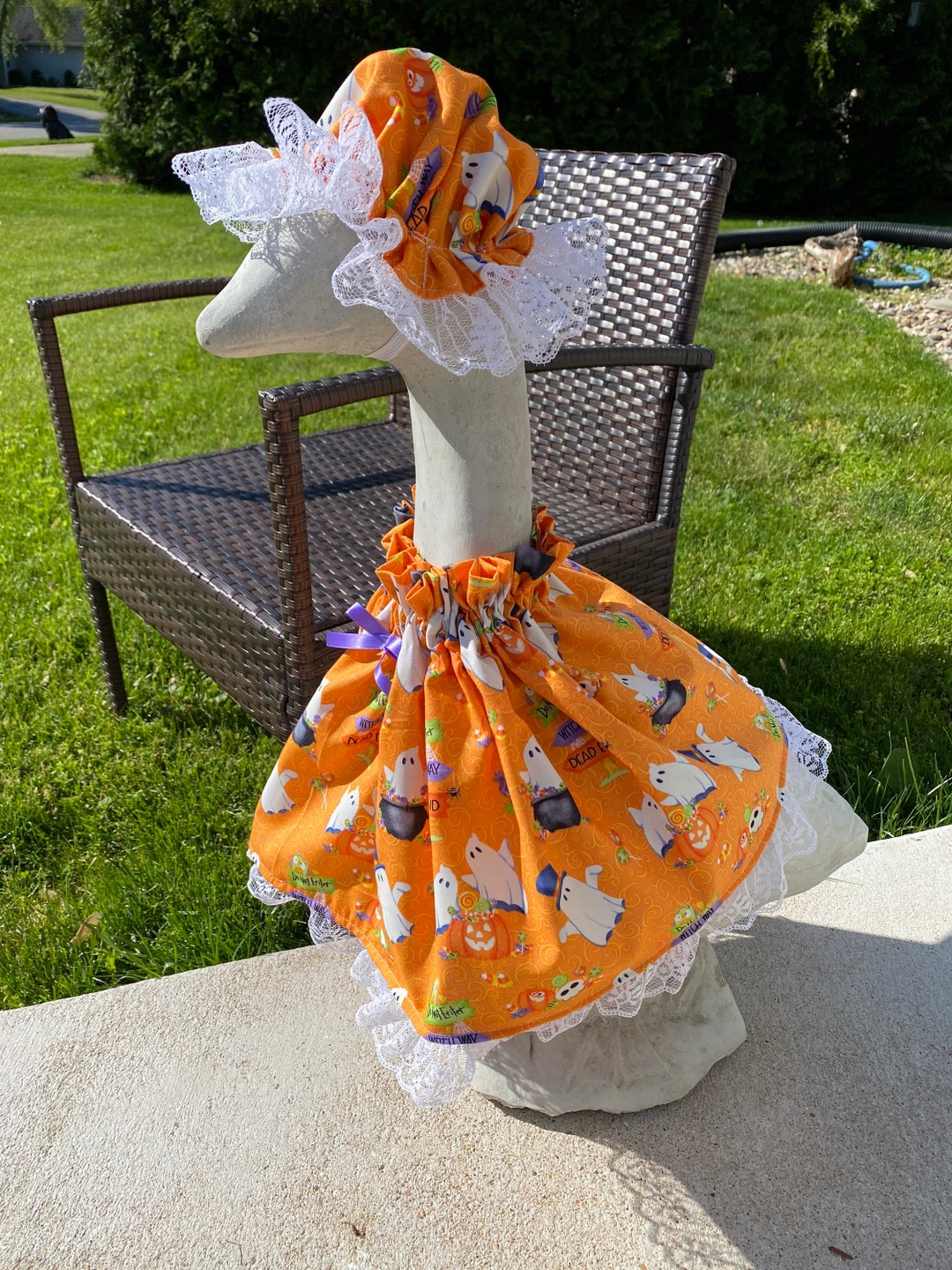 Glow in the Dark Halloween Print Large Goose Dresses for Goose - Etsy