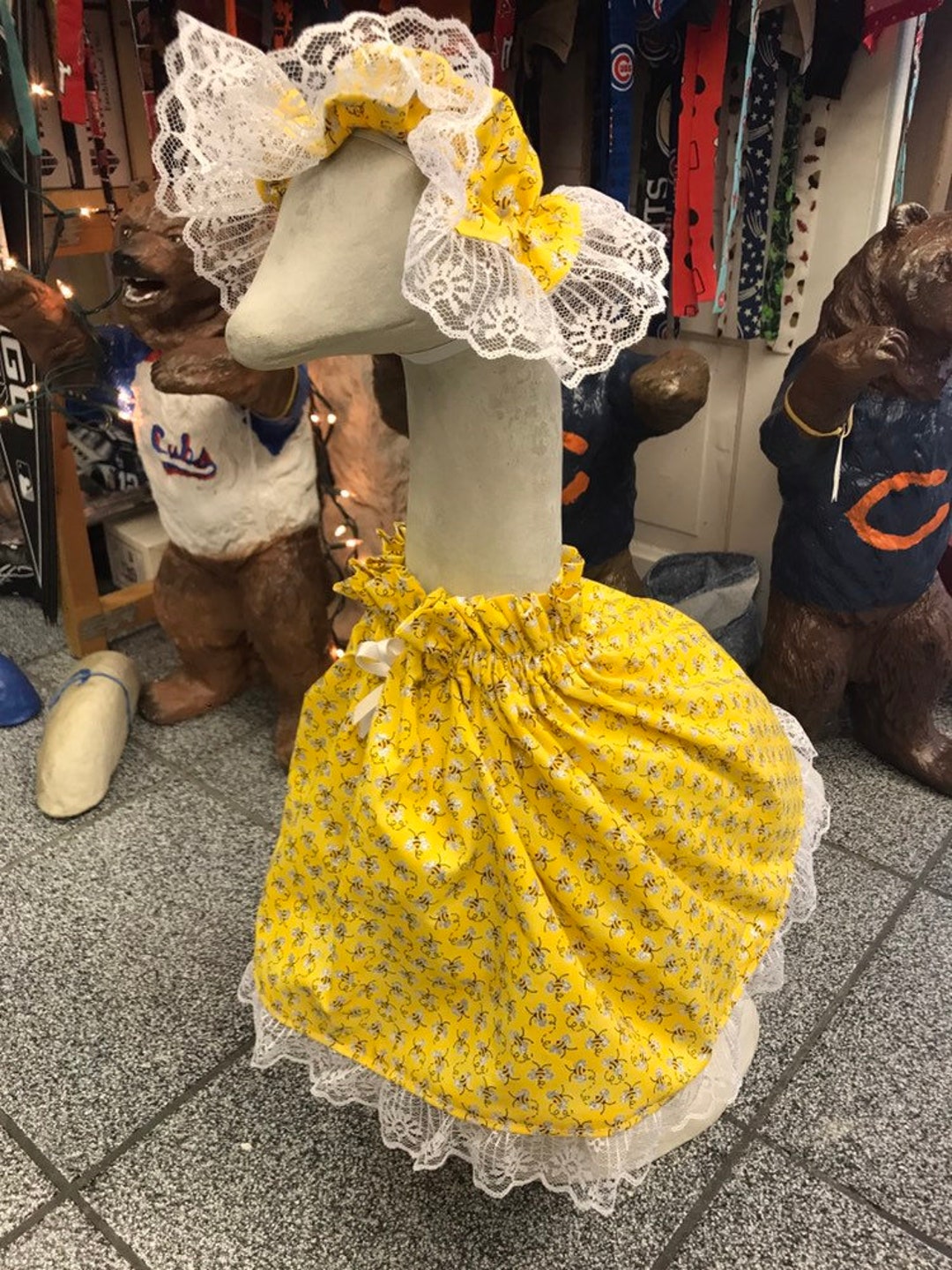 Large Cement Goose Dress or Plastic - Etsy