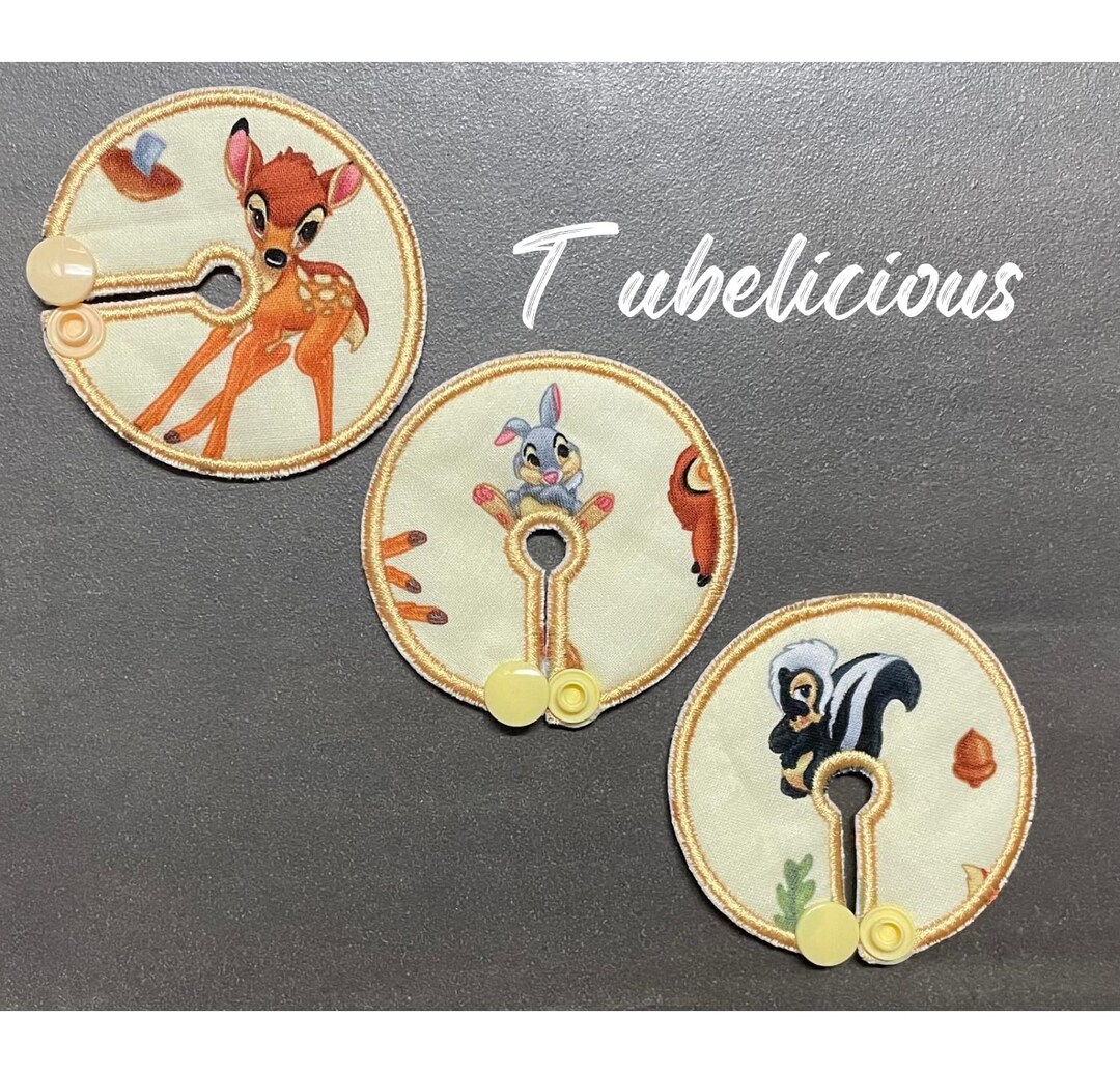 Bambi and Friends G Tube Pads/g Tube Covers/mic-key AMT Mini One ...