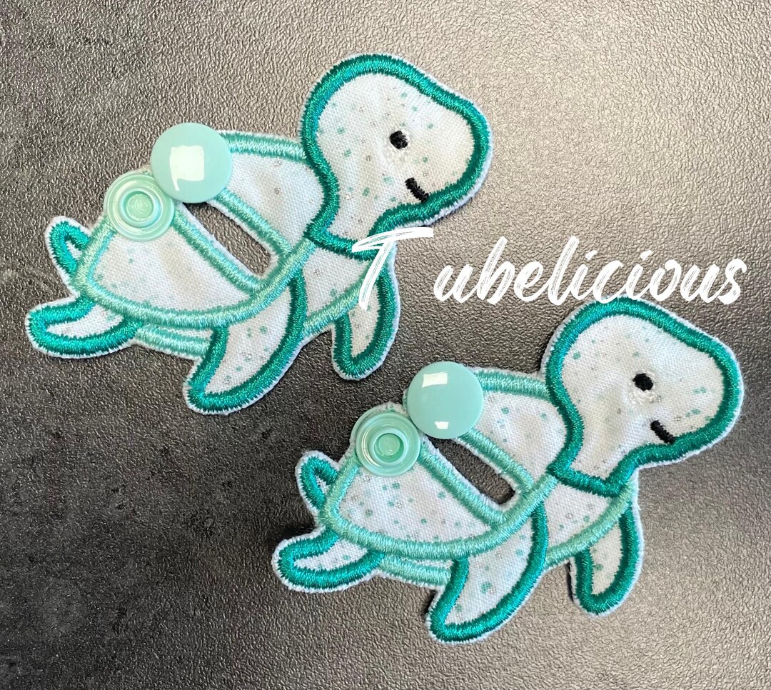 Sea Turtle G Tube Pads/g Tube Covers/mic-key AMT Mini One Feeding Tube ...