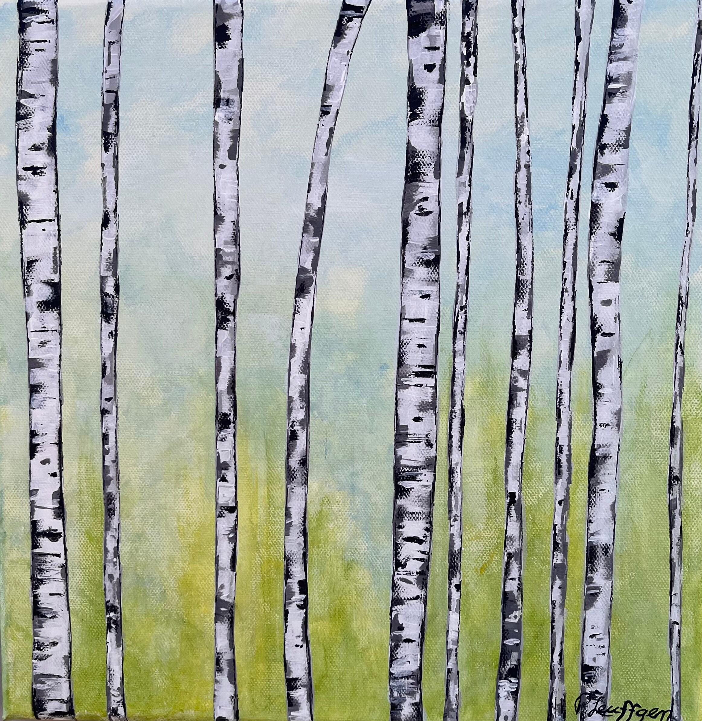 Birch Tree Art Border For Publisher