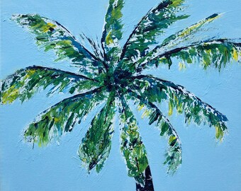 Palm Tree Abstract Wall Art - Etsy