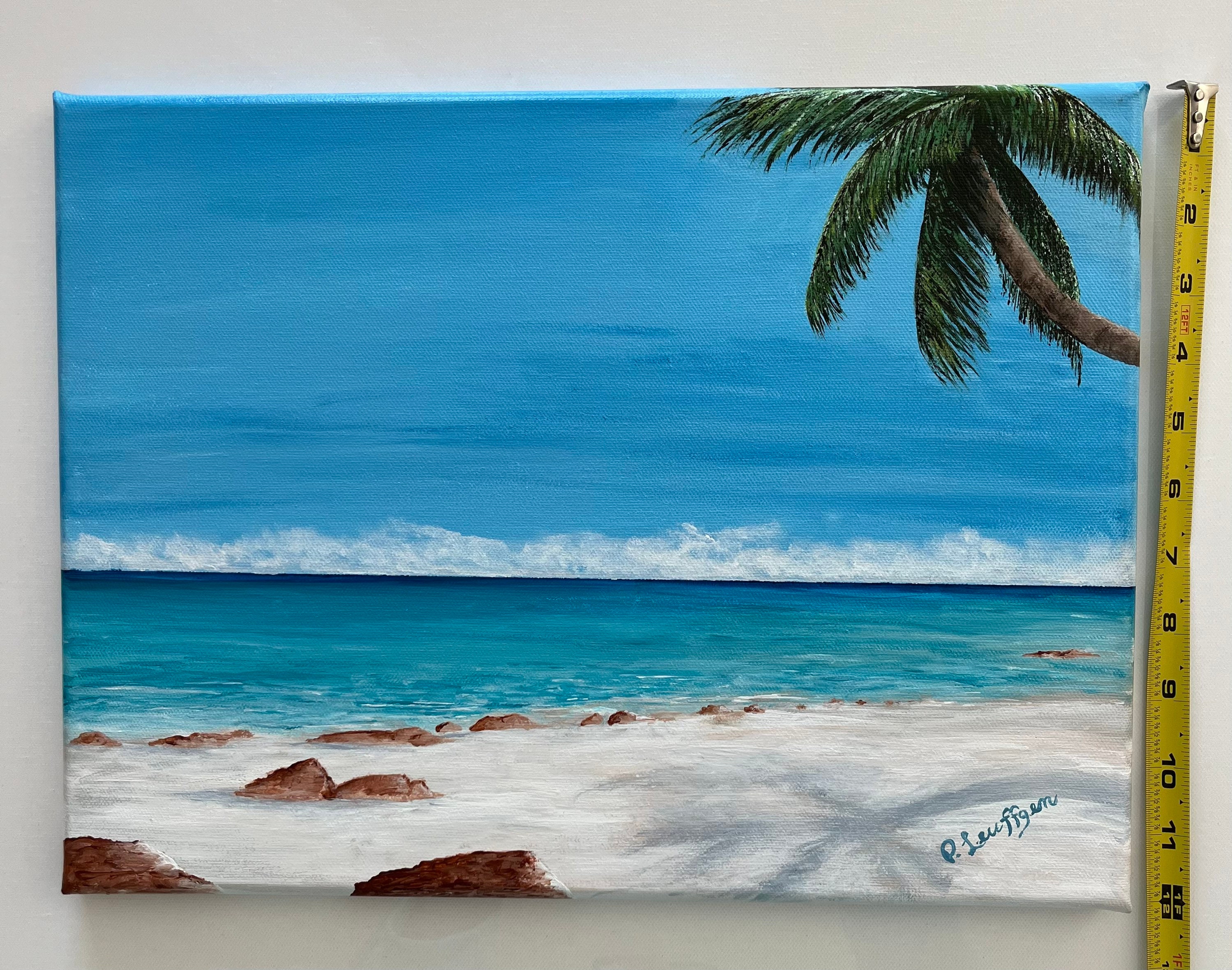 Easy Beach Canvas Painting