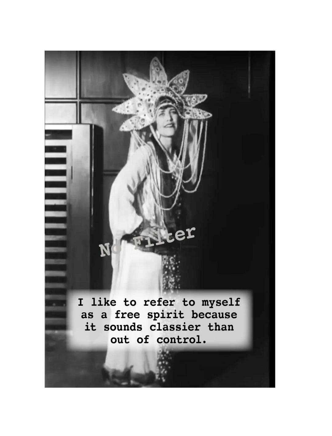 Free Spirit: Vintage Photograph Greeting Card; Sassy, Humorous ...