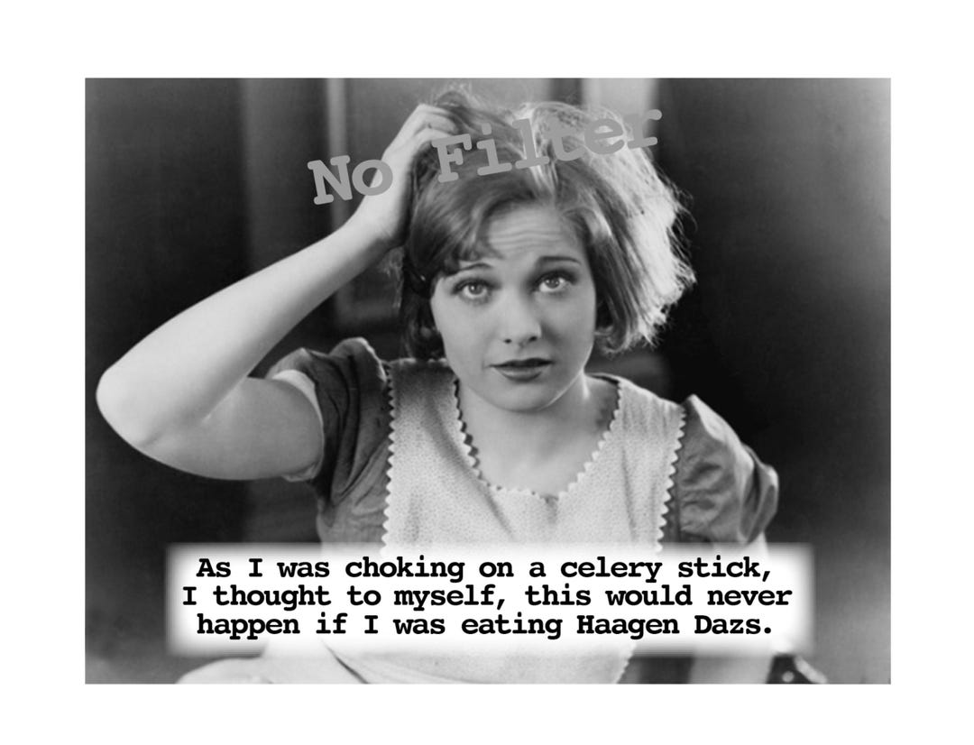 Choking: Vintage Photograph Greeting Card; Sassy, Humorous, Hilarious ...
