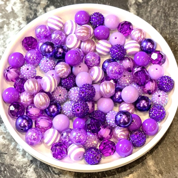 Purple Beads - Etsy