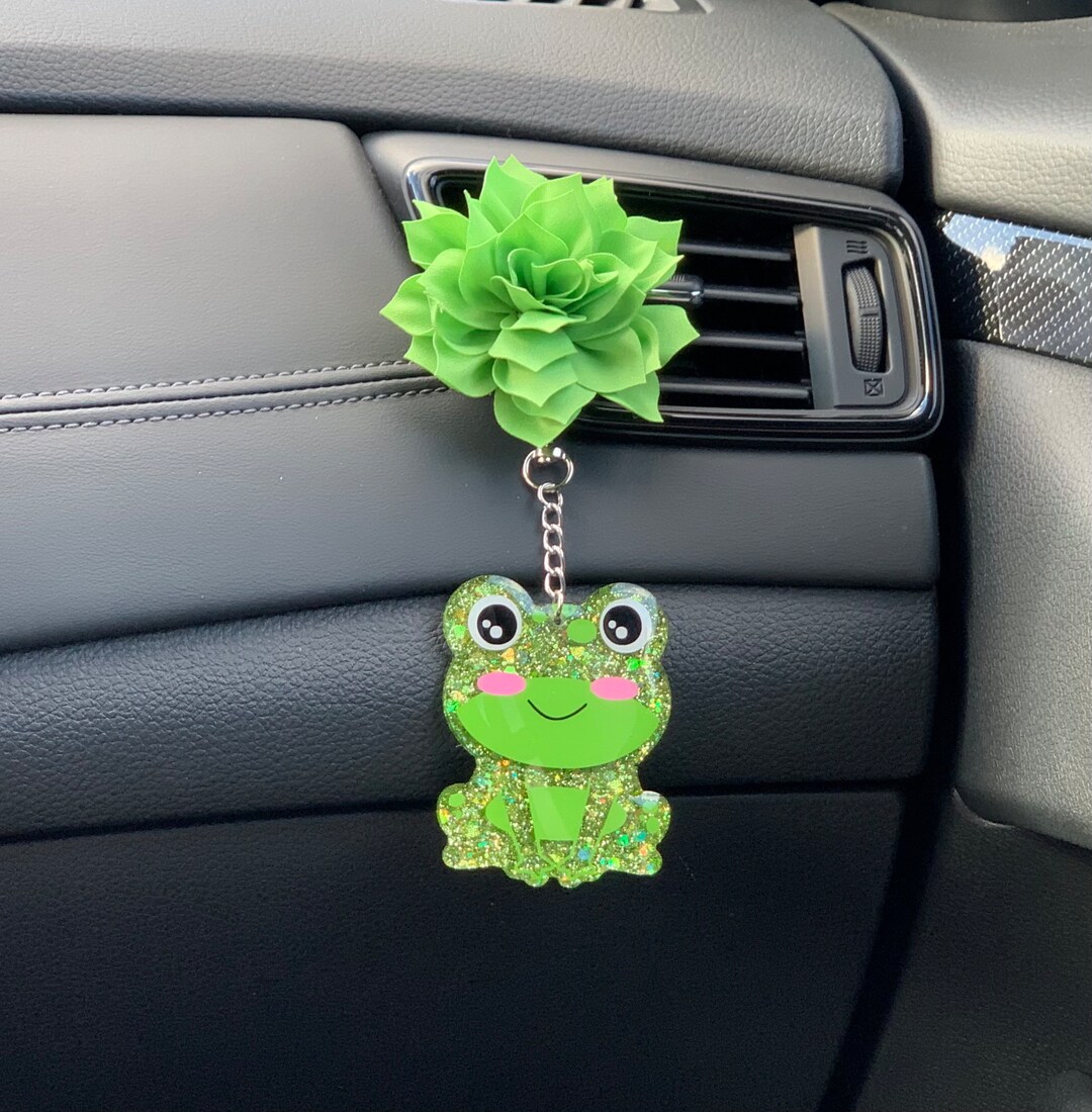 Cute Frog Car Air Freshener, Frog Freshie, Frog Car Decor, Auto Vent ...