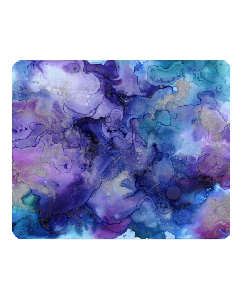 Blue Ink Mouse Mat Desk Pad Mouse Pad Mousepad Desk Accessories Office ...