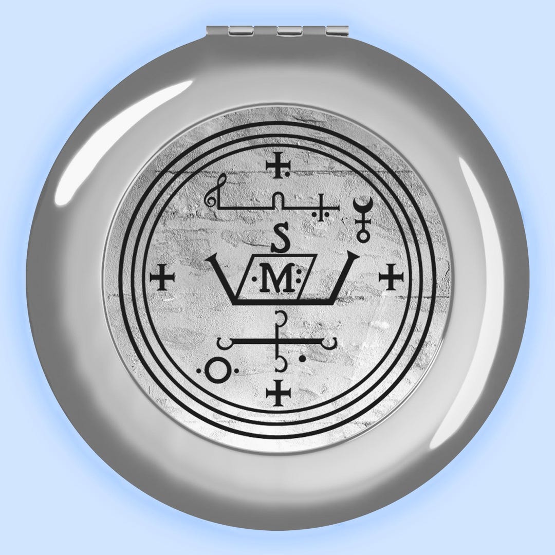 Cosmetic Mirror Archangel Michael Sigil of Protection, Travel Compact ...