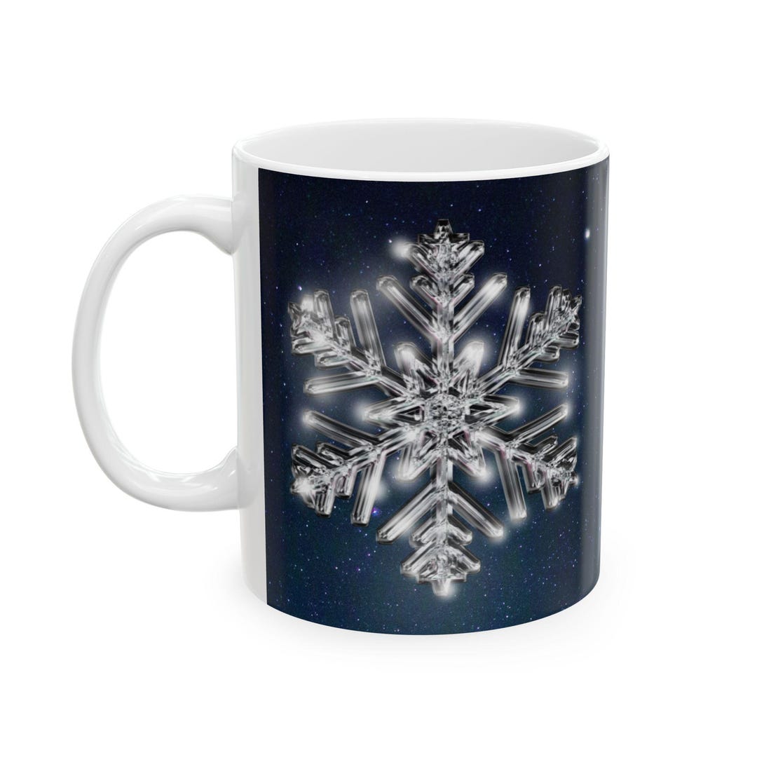 Snowflake in Space Coffee Mug With the Constellation Orion Winter ...