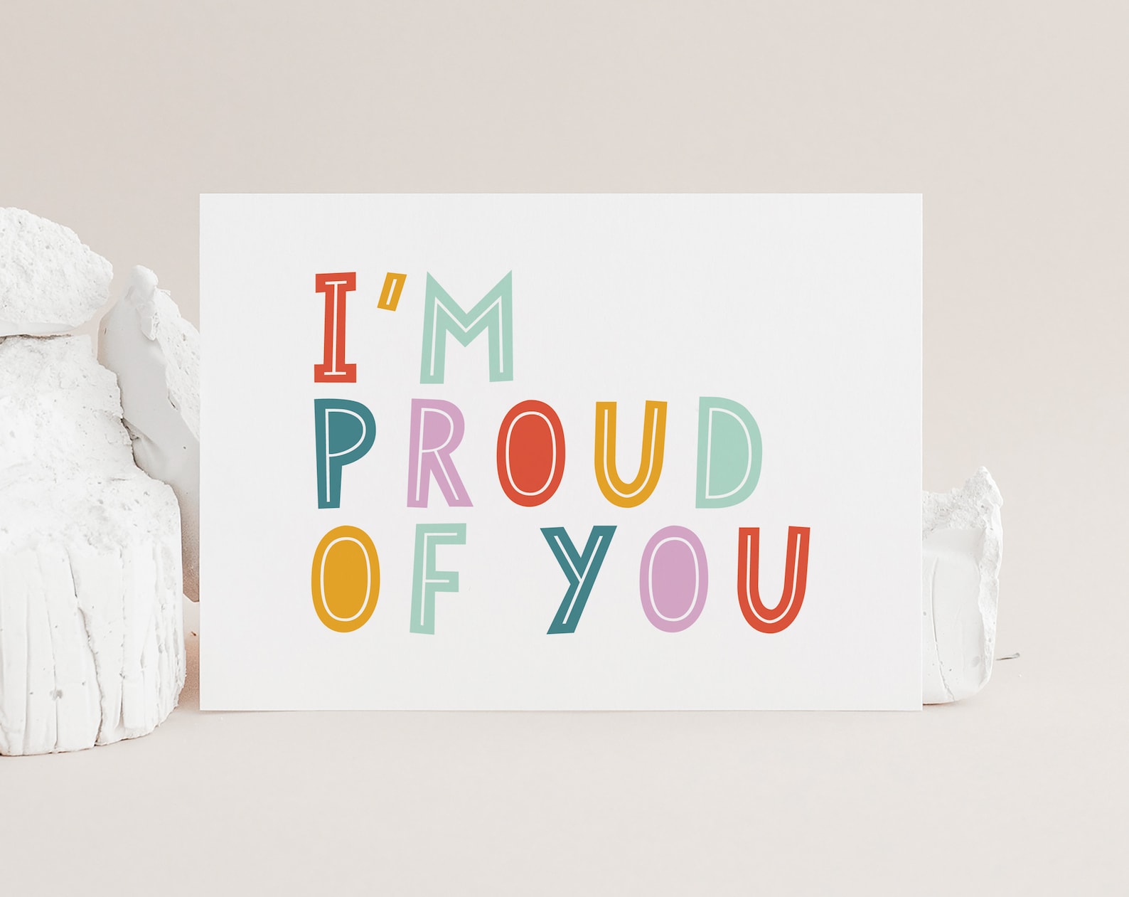 Im Proud Of You Printable Greeting Card Printable Etsy