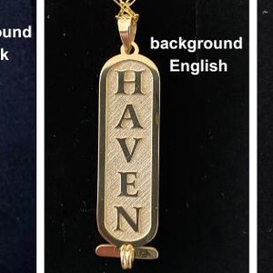 Anubis Cartouche Necklace, Elegant Egyptian God Pendant Necklace ...