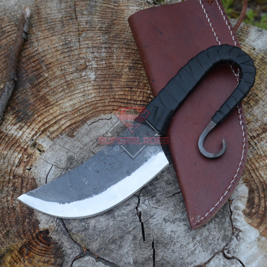 Viking Ragnar Lothbrok Skinning Knife With Leather Sheath - Etsy