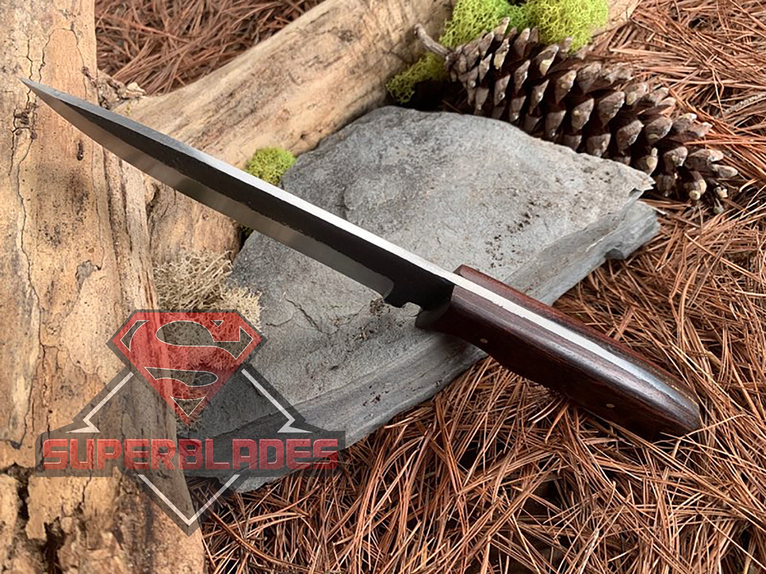 Outback Series - Carbon Steel Survival Hunting Knife Full Tang Tactical ...