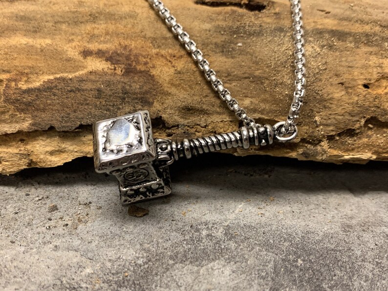 Hammer of Thor Pendant and Chain Vikings Collectable | Etsy