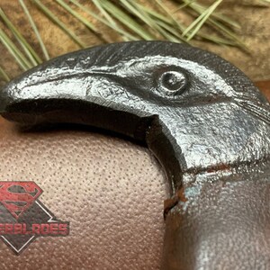 Viking Raven Head Hunting Knife With Sheath - Etsy