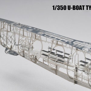 WW2 German U-boat VIIC: 3D Metal DIY Miniature Model Kit - Etsy