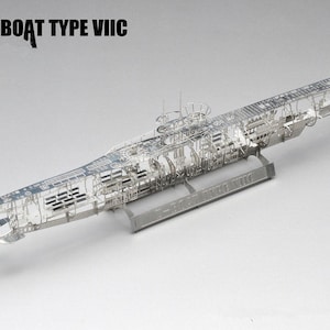 WW2 1:350 German U Submarine U-BOAT TYPE VIIC Fun 3d Metal Diy ...