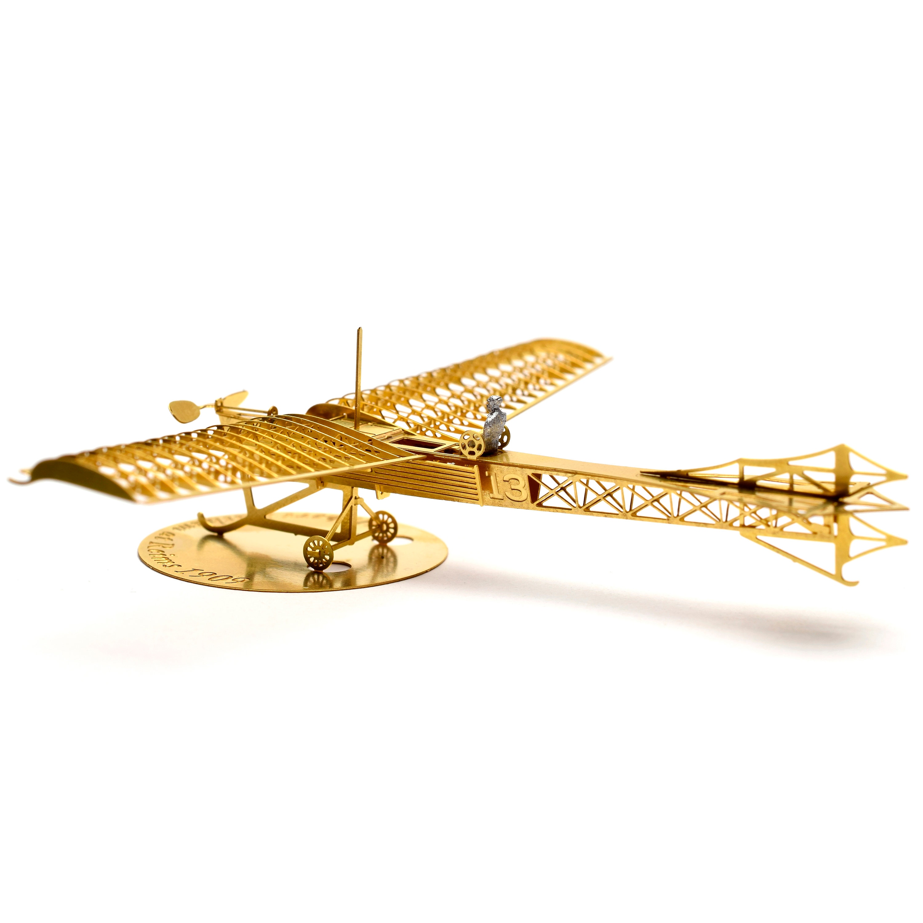 1/160 Antoinette IV 1909 Scale Brass Etched Model Kit Airplane 3D DIY ...