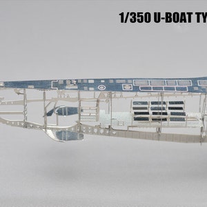 WW2 German U-boat VIIC: 3D Metal DIY Miniature Model Kit - Etsy