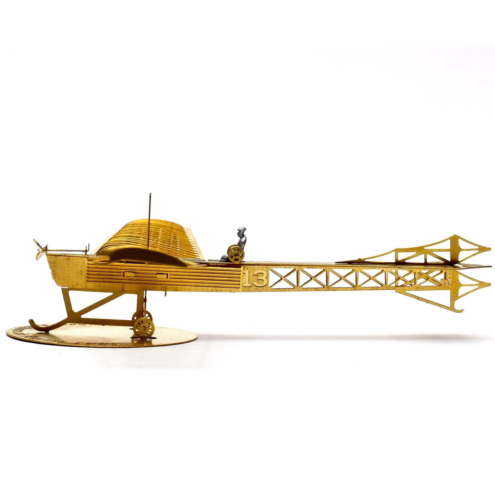 1/160 Antoinette IV 1909 Scale Brass Etched Model Kit Airplane 3D DIY ...