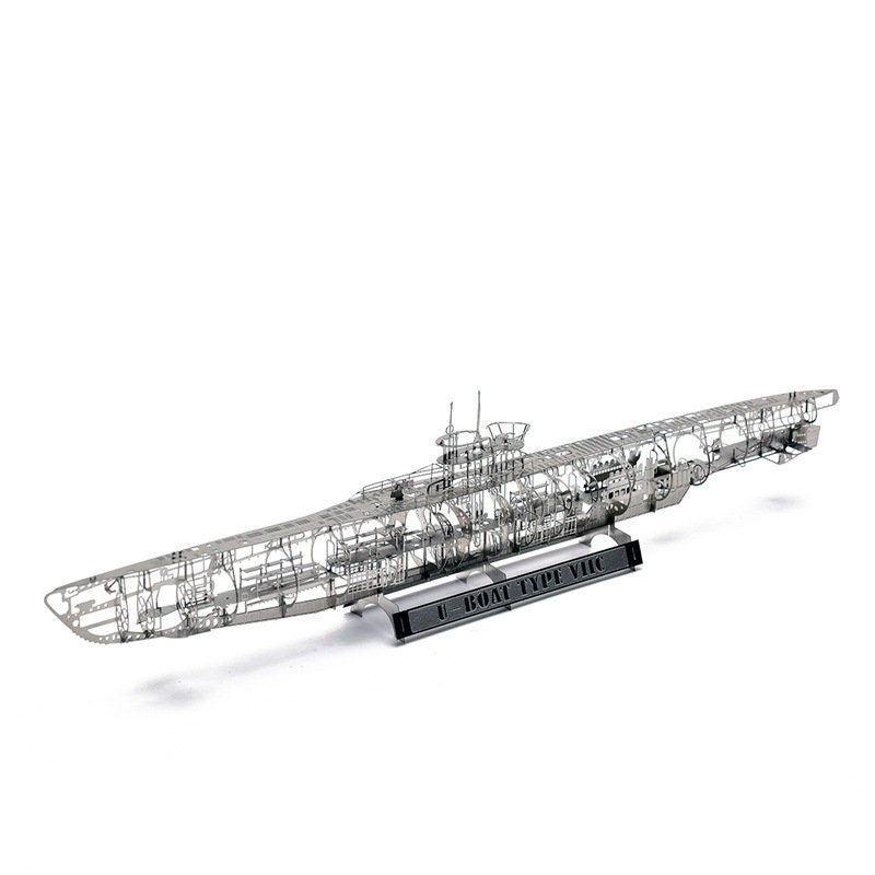 WW2 1:350 German U Submarine U-BOAT TYPE VIIC Fun 3d Metal Diy ...