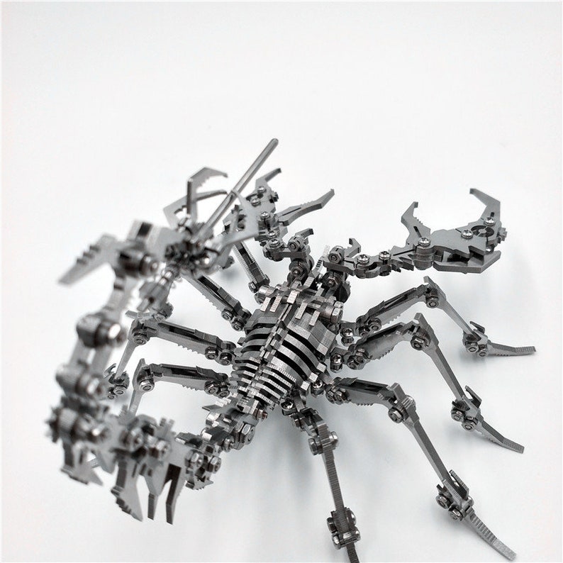Robot Insect Scorpion 3D Steel Metal Fini DIY Joint Mobility Miniature ...