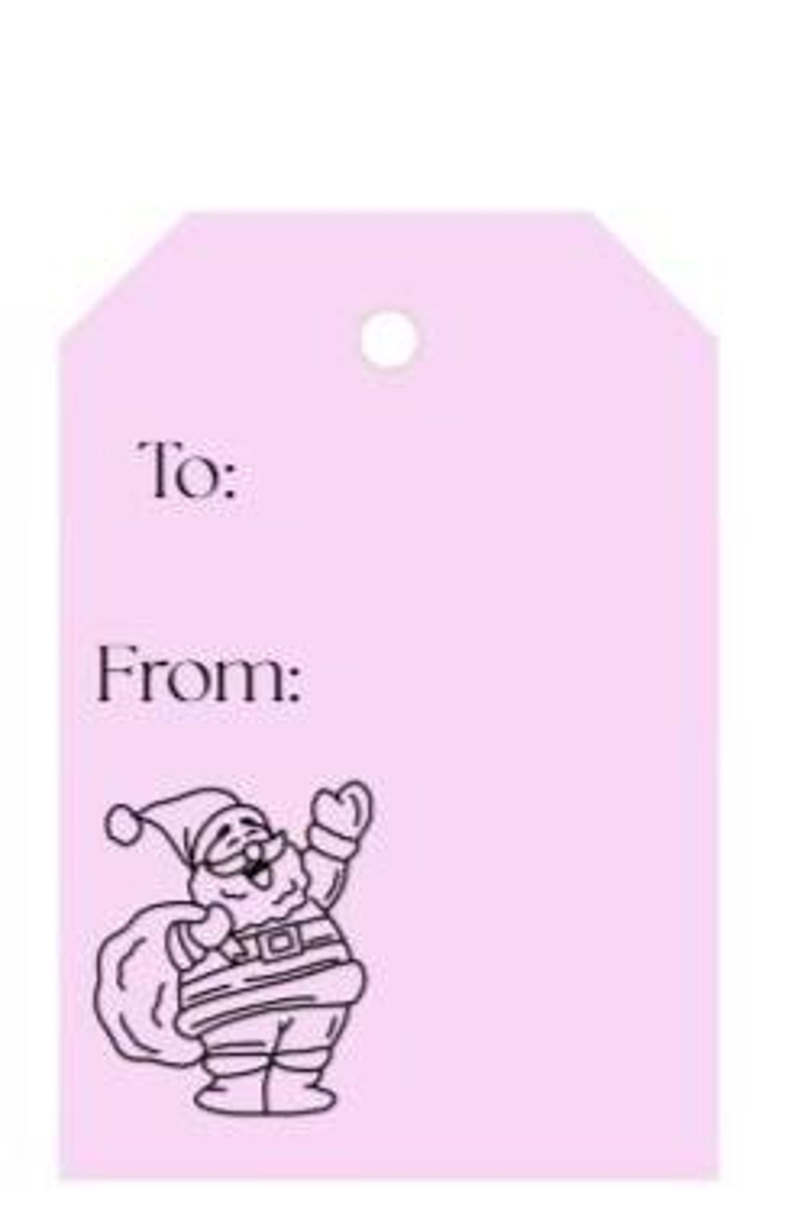 Pink Christmas Gift Tags – Printable Holiday Tags (digital Download) - Etsy