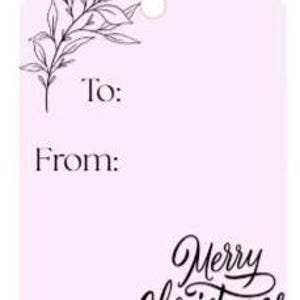 Pink Christmas Gift Tags – Printable Holiday Tags (digital Download) - Etsy