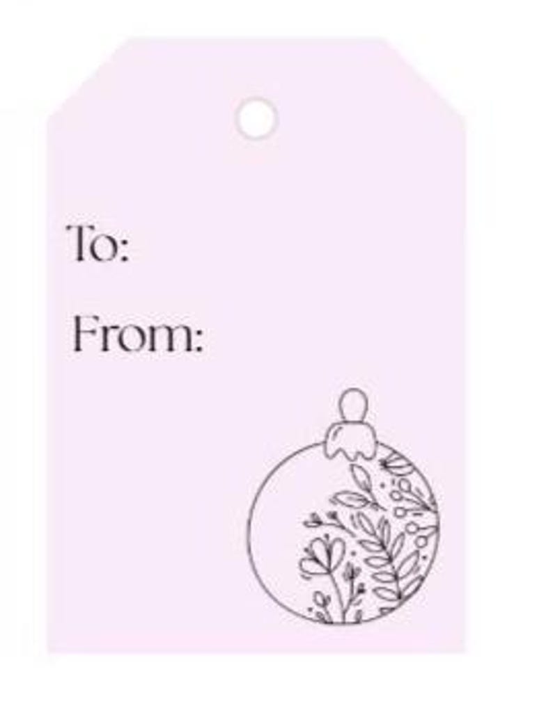 Pink Christmas Gift Tags – Printable Holiday Tags (digital Download) - Etsy