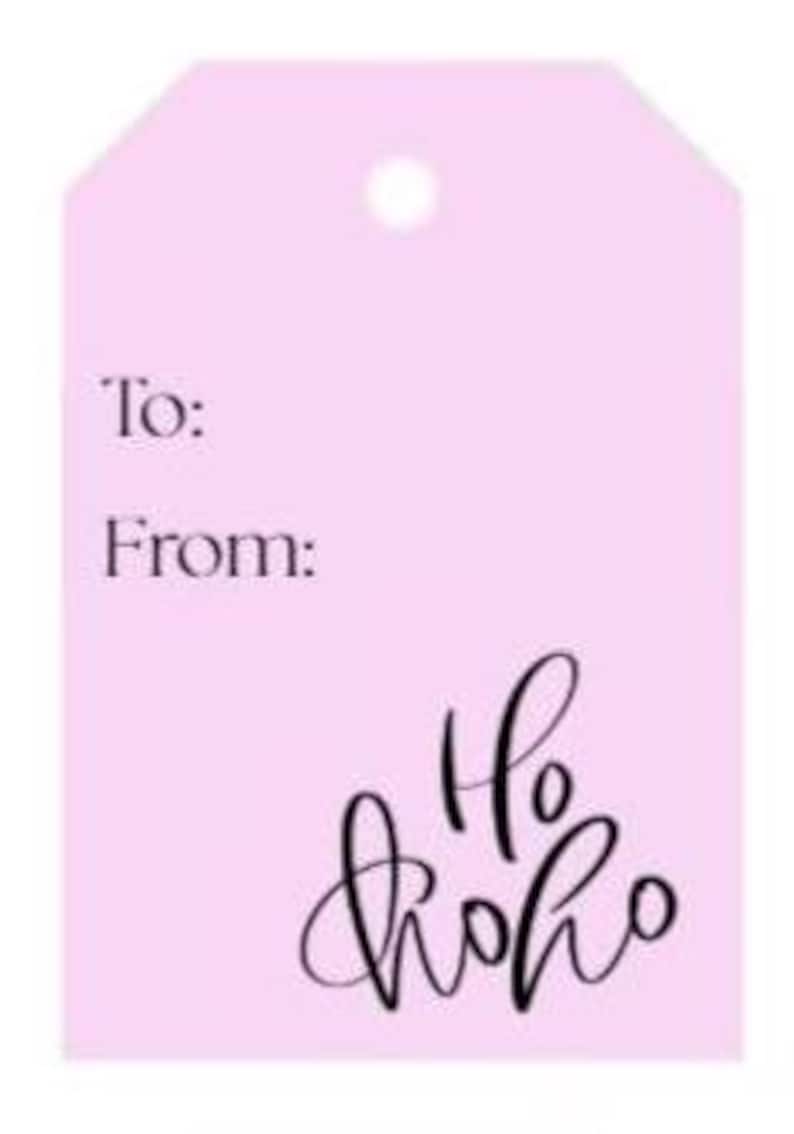 Pink Christmas Gift Tags – Printable Holiday Tags (digital Download) - Etsy