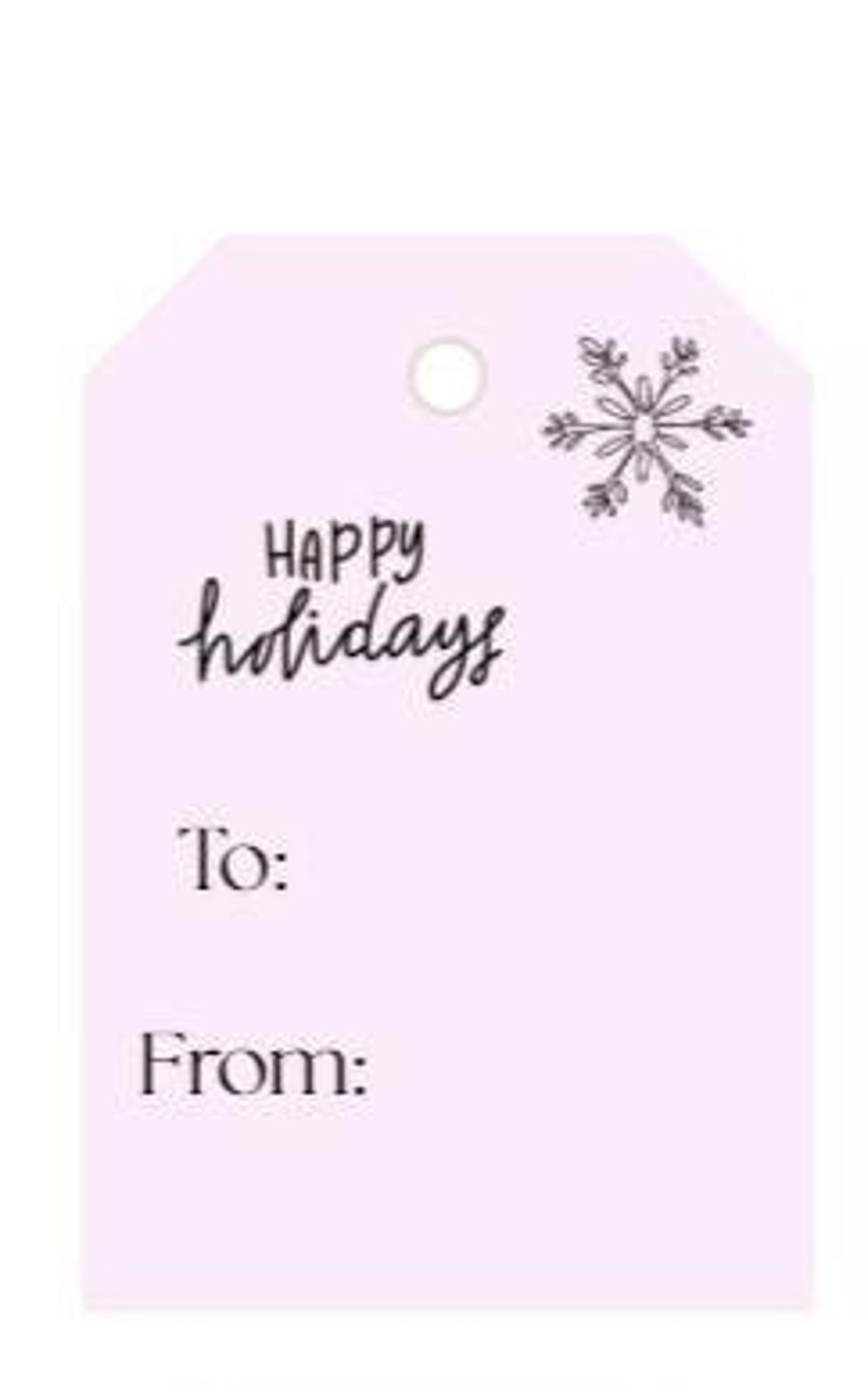 Pink Christmas Gift Tags – Printable Holiday Tags (digital Download) - Etsy