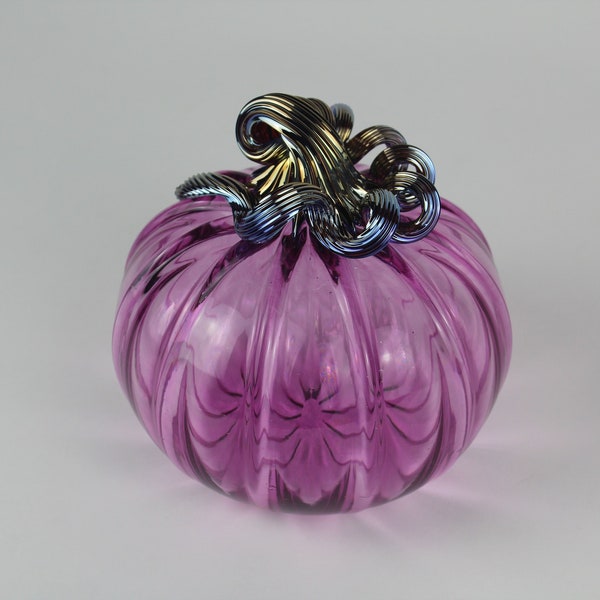 Pink Glass Pumpkin - Etsy