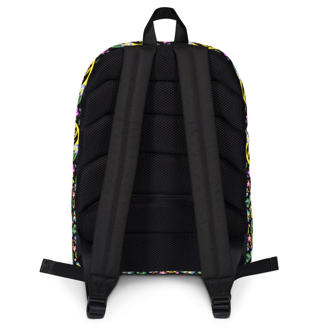 French Horns and Flowers Backpack Black Background | Etsy