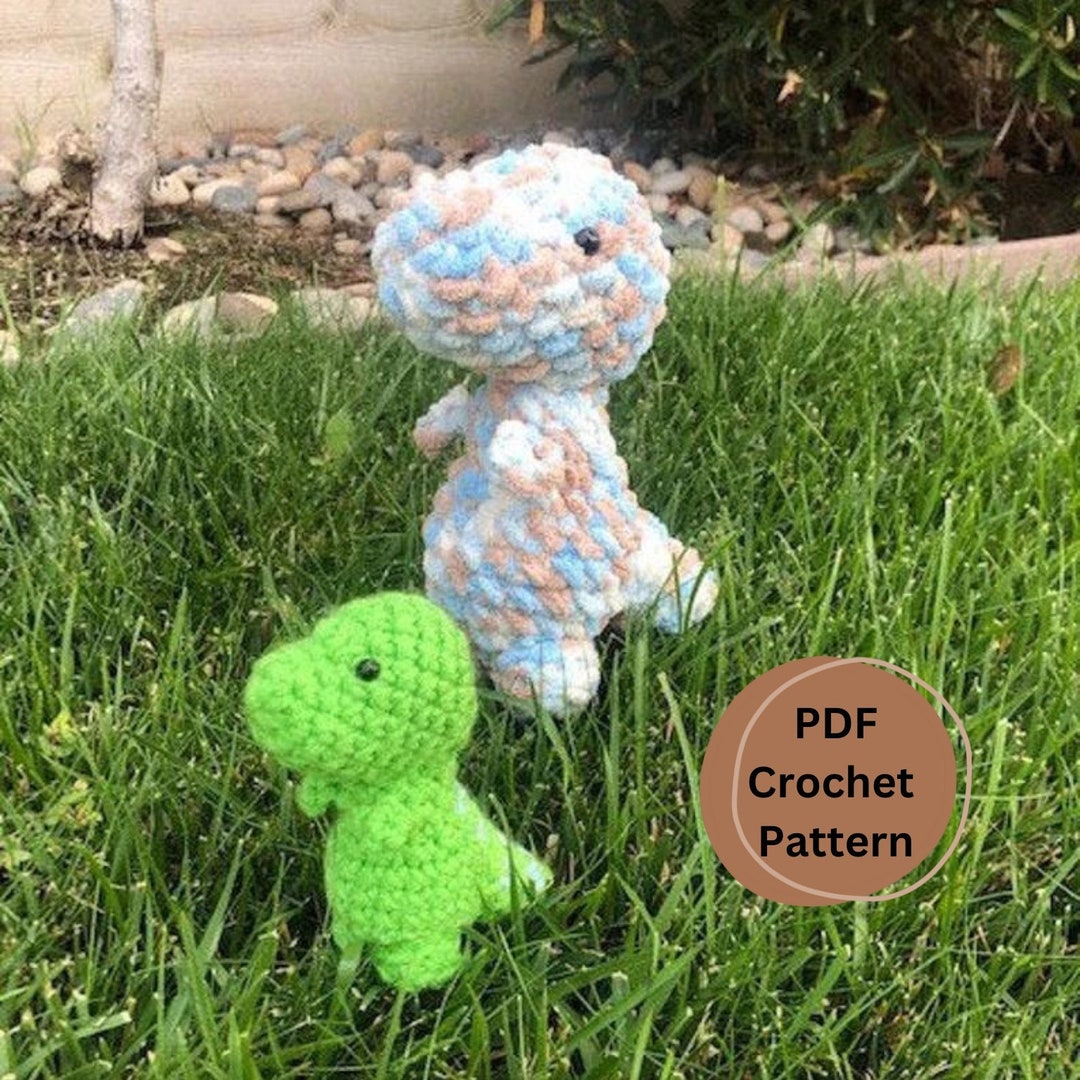 T-rex Dinosaur Crochet PDF Pattern, T-rex Amigurumi, Crochet Dinosaur ...