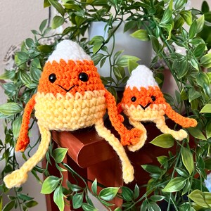 No Sew Leggy Candy Corn Crochet Amigurumi PDF Pattern, 2 Size Candy Corn Crochet Pattern - Etsy