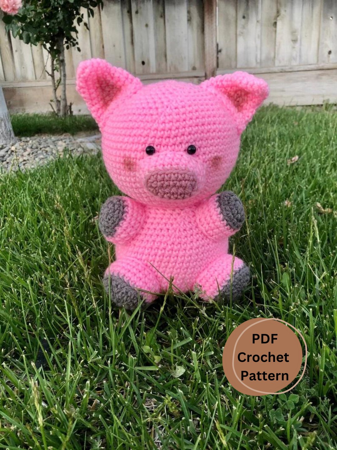 Baby Pig Crochet Amigurumi PDF Pattern, Pig Amigurumi Pattern, Crochet ...