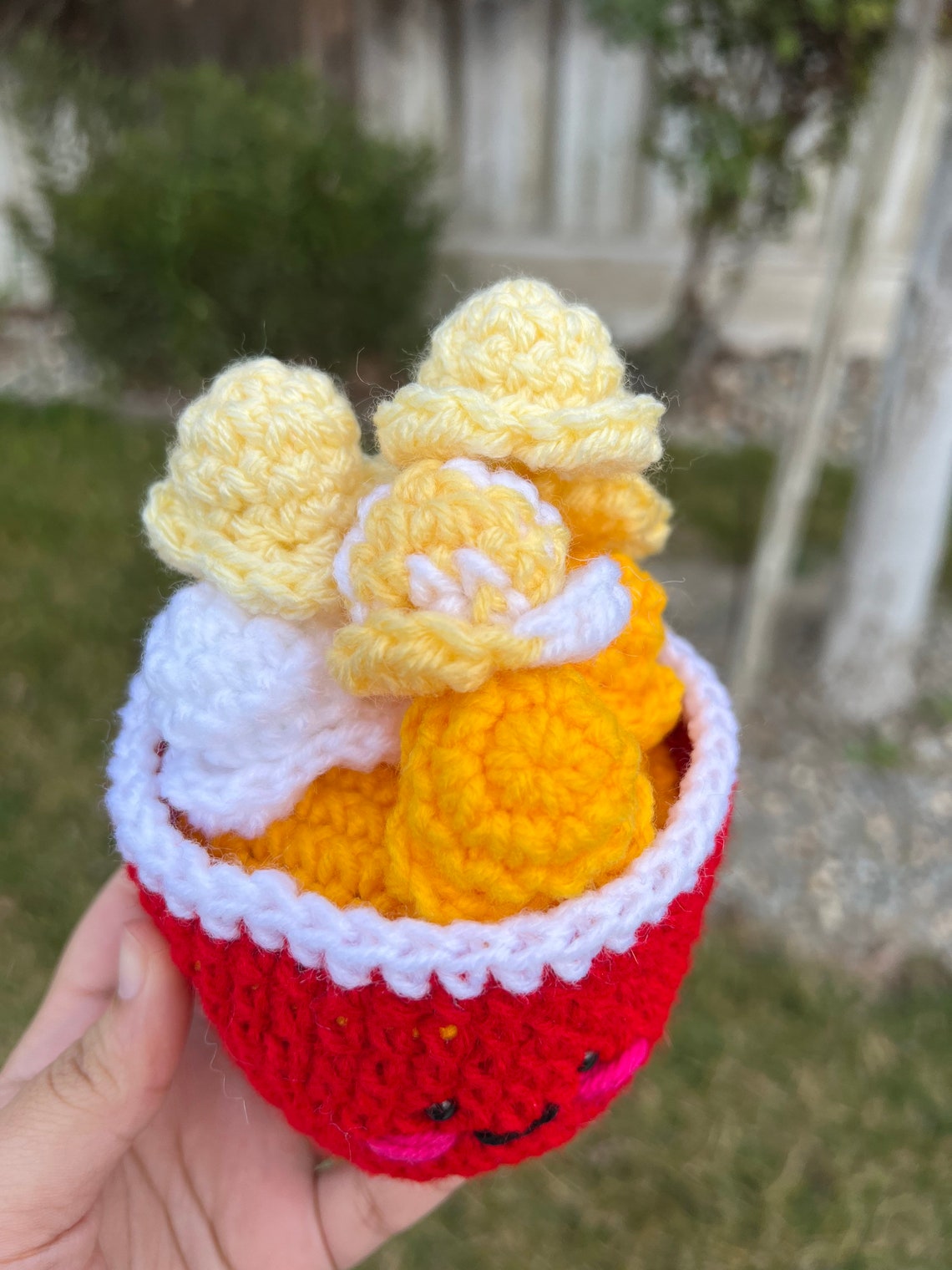 Popcorn Bucket Crochet PDF Pattern Popcorn Amigurumi Crochet - Etsy